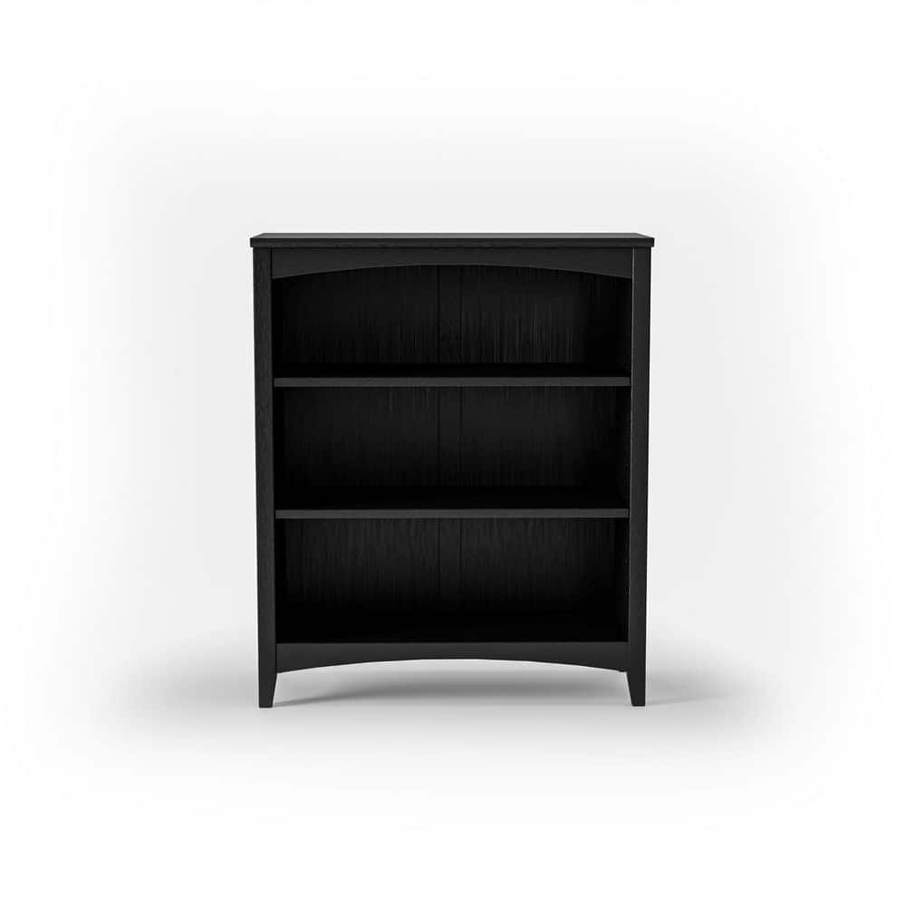 Camaflexi Shaker Style 36 in. Tall Black Solid Wood Bookcase SHK362 ...