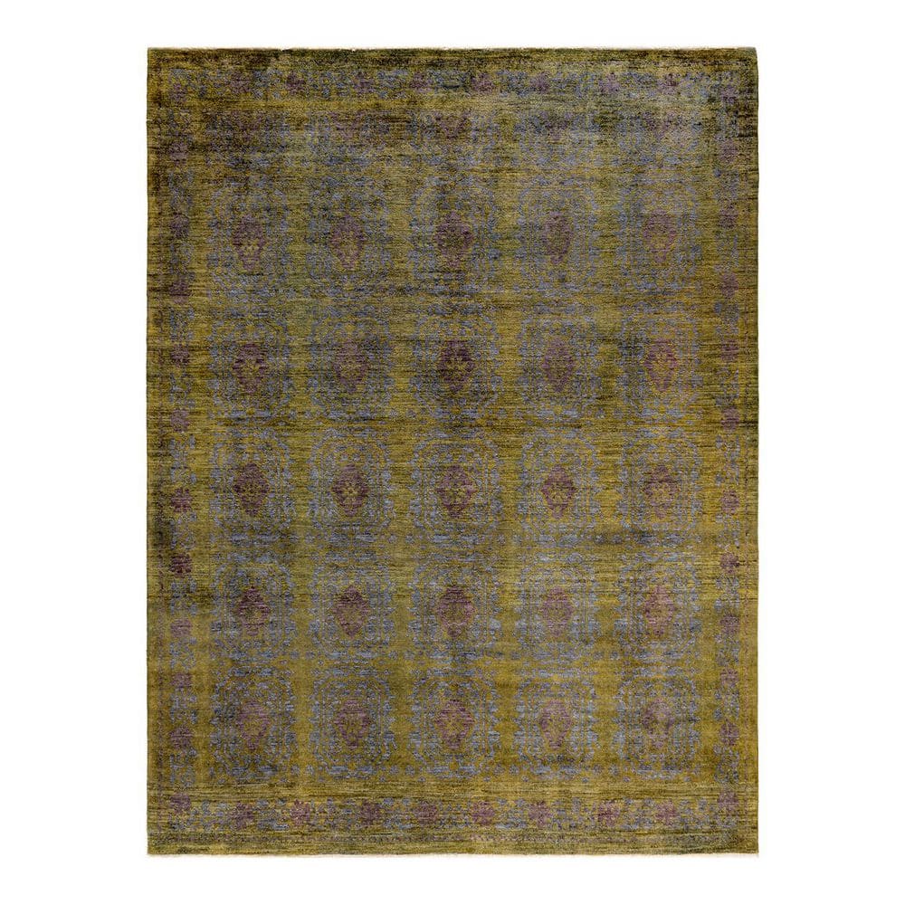 Chloe & Olivia Home Overdyed Gray 8 ft. x 10 ft. Solid Wool Indoor Area ...