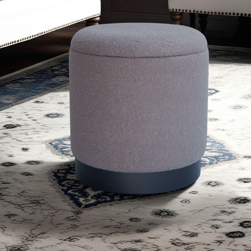 Carolina Chair & Table Handwoven Hephaestus Silver Polyester Boucle ...