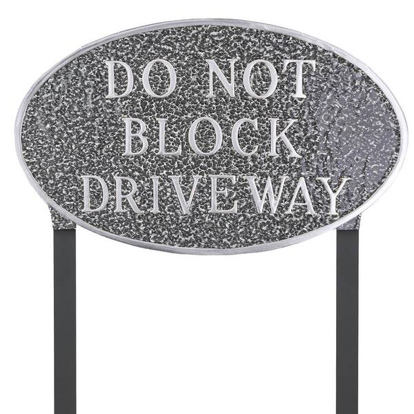 Montague Metal Products 10 in. x 18 in. Large Oval Do Not Block ...