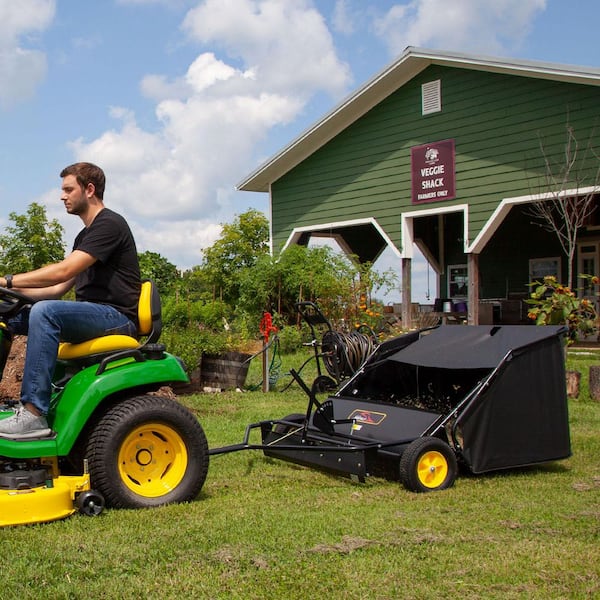 Brinly-Hardy Brinly Combo 42 in. Tow-Behind Lawn Sweeper with ...