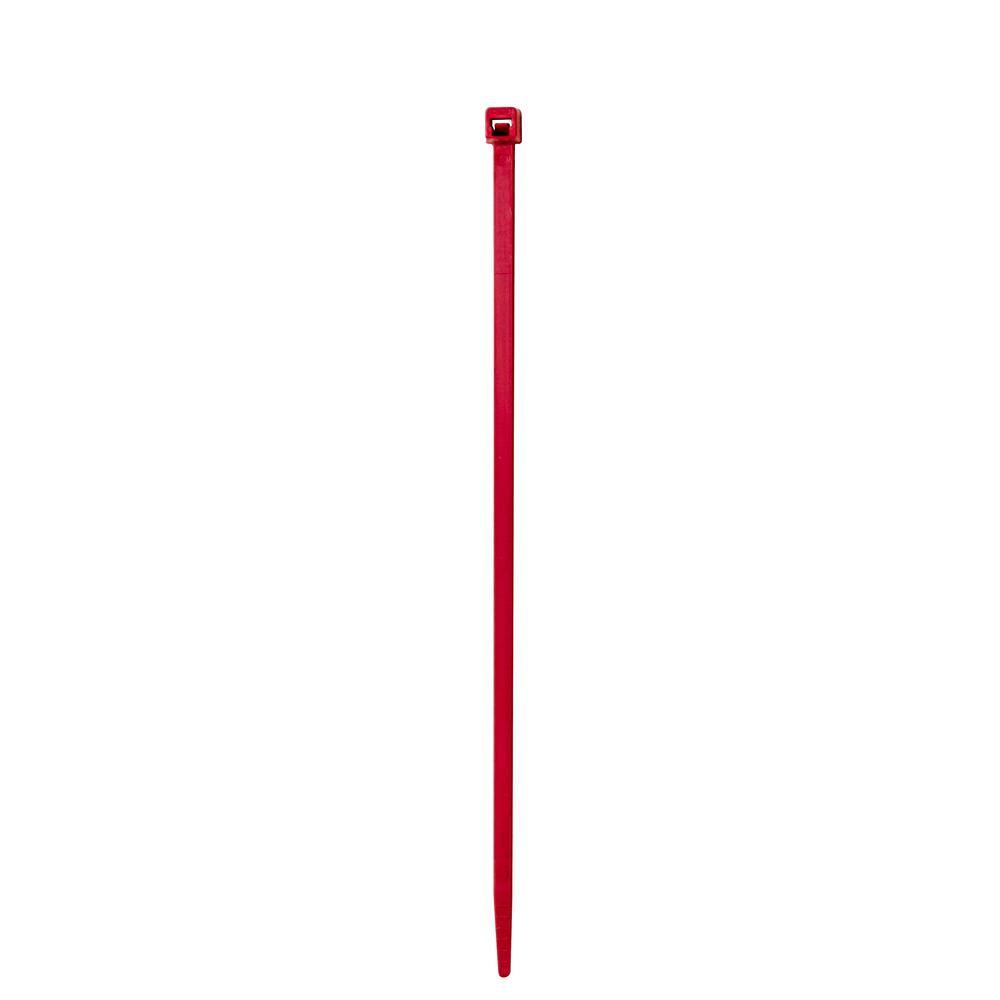 Southwire 4.1 in. 18 lbs. Red Cable Tie (100-Bag) BL4M2-C - The Home Depot