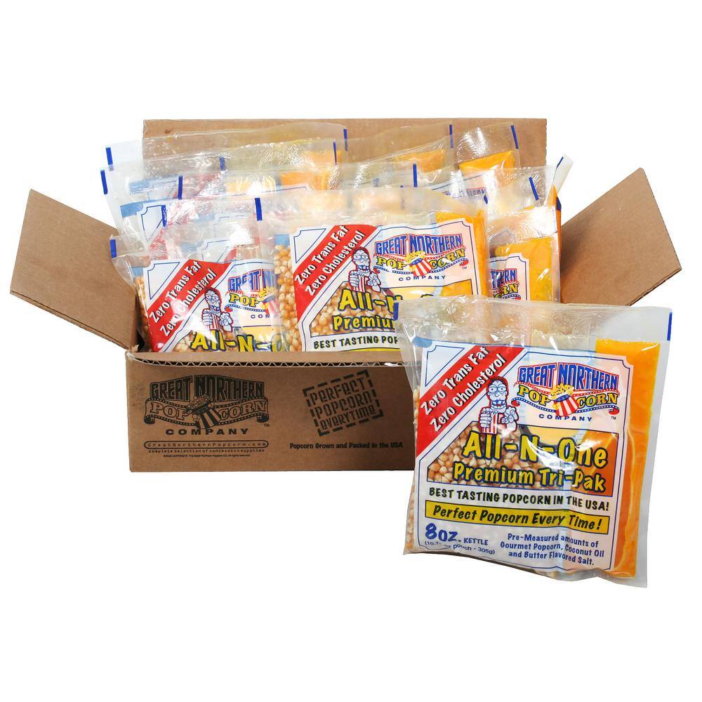GREAT NORTHERN 8 oz. Premium Popcorn Portion Packs (12-Pack) HWD630181 ...