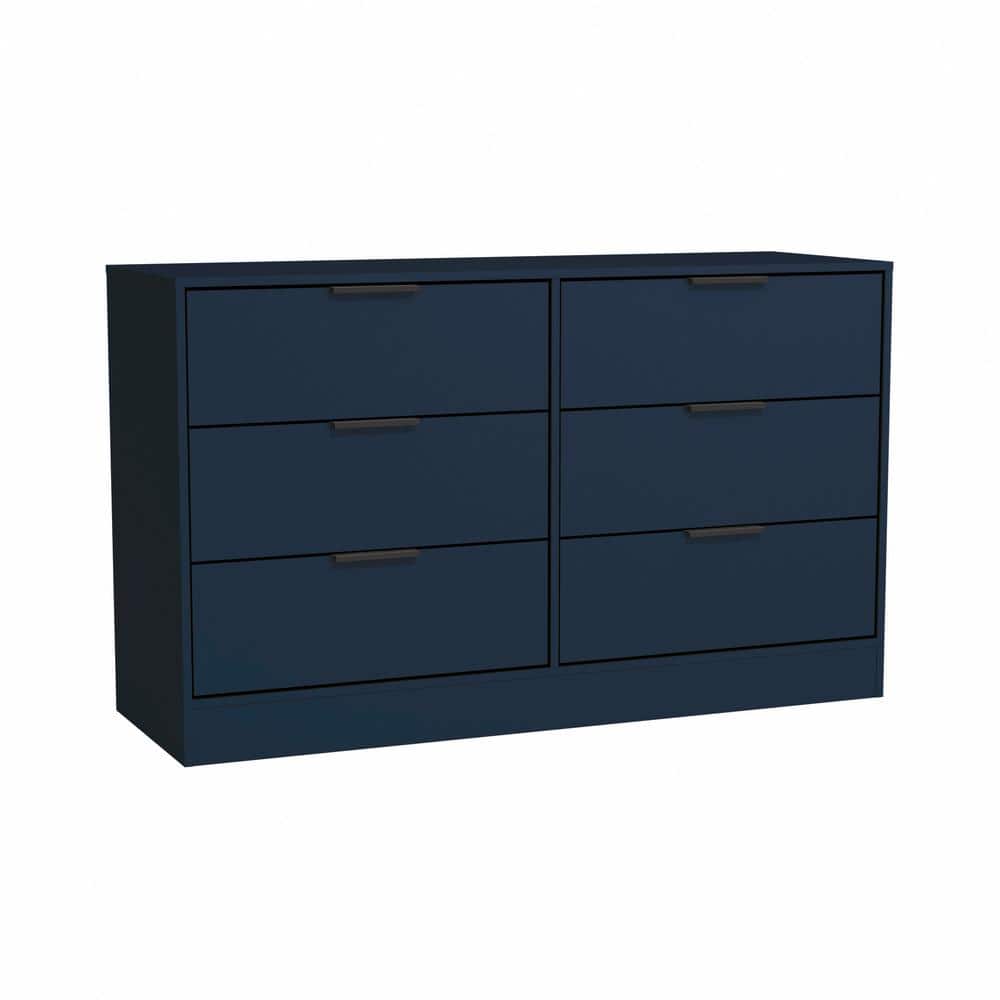 K1 INTERNATIONAL GROUP L Oslo Deep Blue Horizontal Dresser with 6 ...