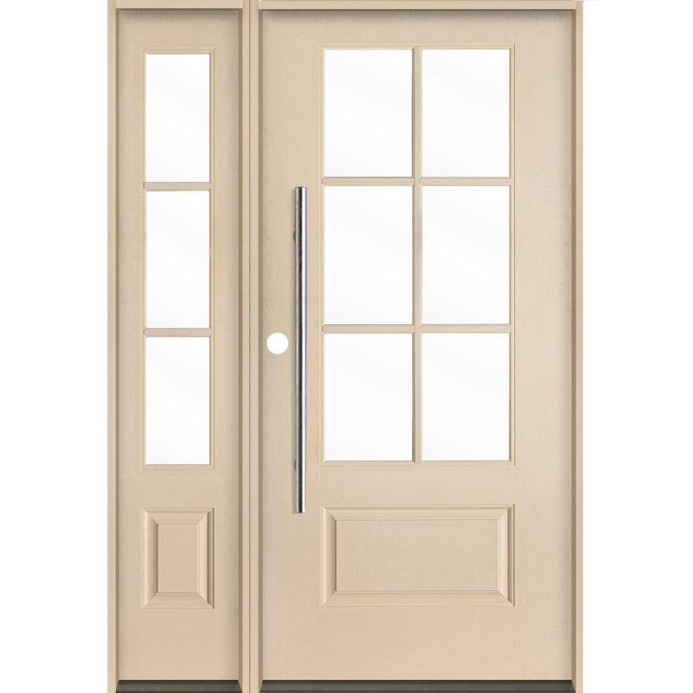 Reviews for Krosswood Doors Farmhouse Faux Pivot 50 in. x 79 in. 6-Lite ...