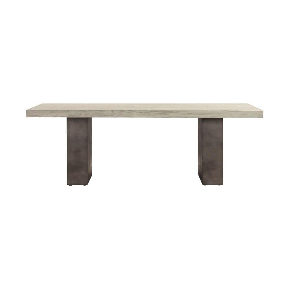 Benjara 47 in. Gray Rectangle Wood Top Coffee Table BM285299 - The Home ...