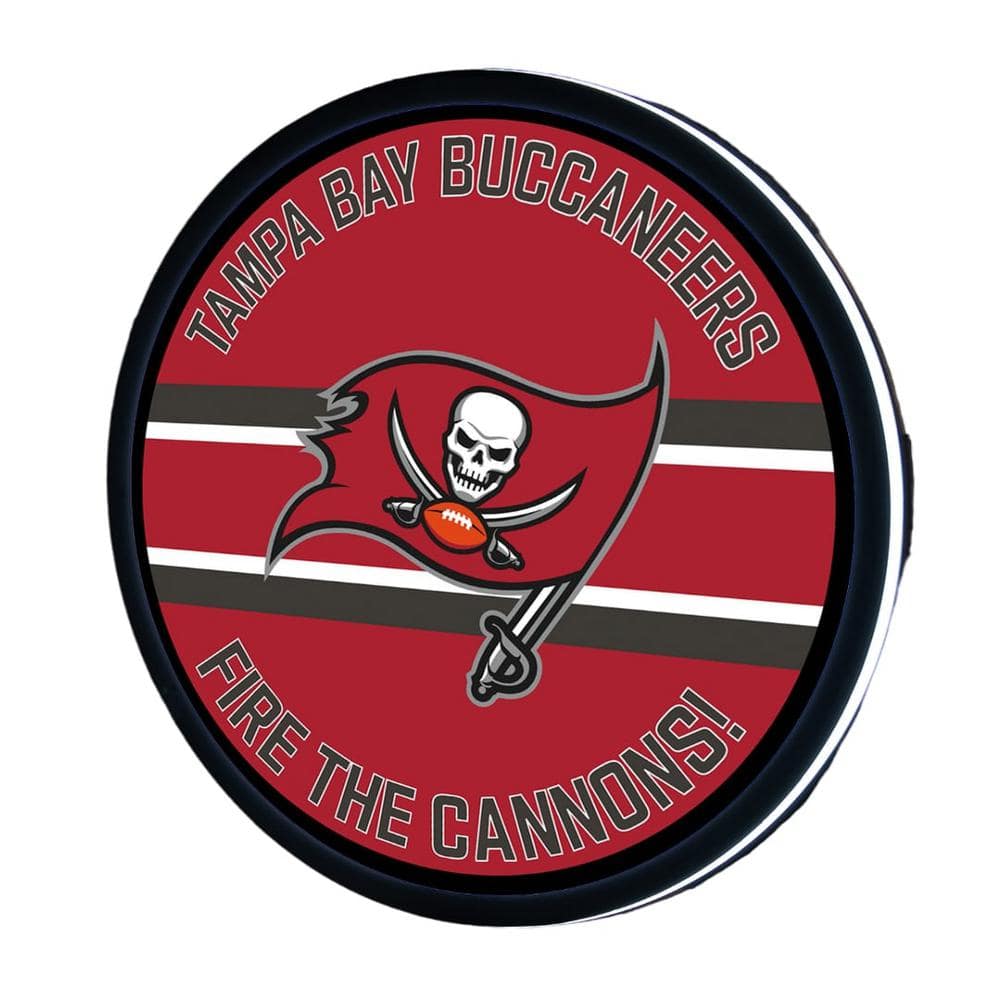 Evergreen Tampa Bay Buccaneers 15 in. Round Plug-in LED Lighted Sign ...