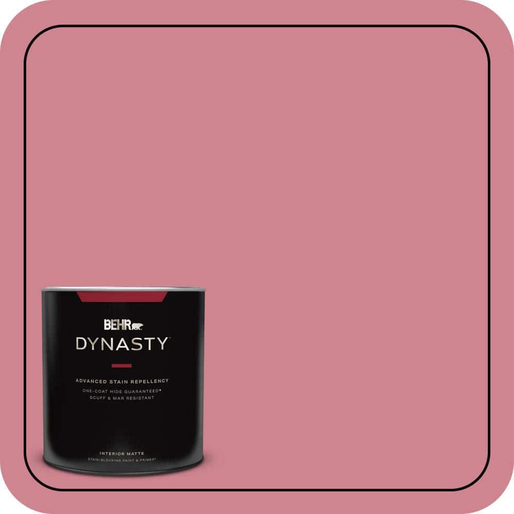 BEHR DYNASTY 1 qt. #130D-4 Rose Sachet Matte Interior Stain-Blocking ...