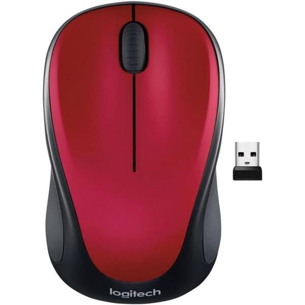 Etokfoks Red Wireless Mouse with with USB Receiver, 1000 DPI Optical ...