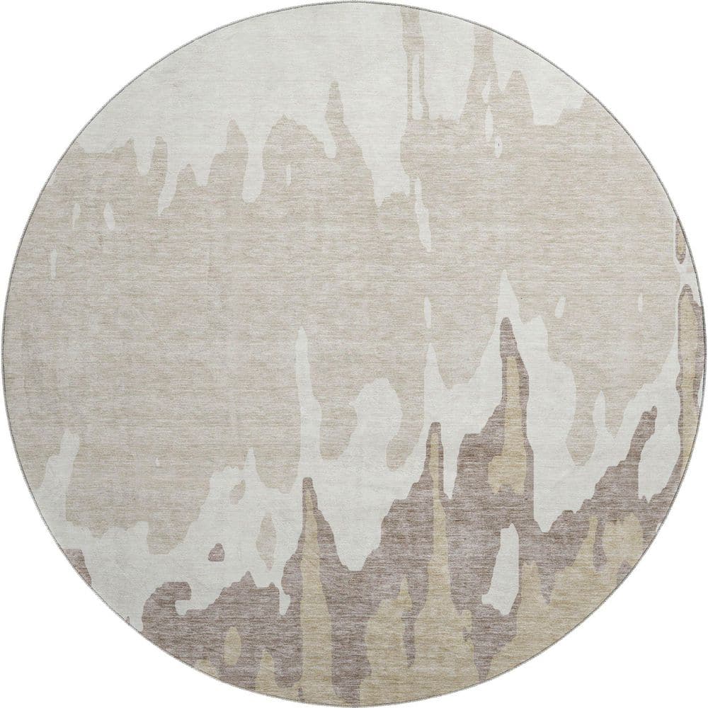 Addison Rugs Mayfield Premium Machine Washable Abstract AMF961 Ivory 8 ...