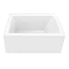 Kingston Brass Aqua Eden 48 in. x 36 in. Acrylic Rectangular Alcove ...