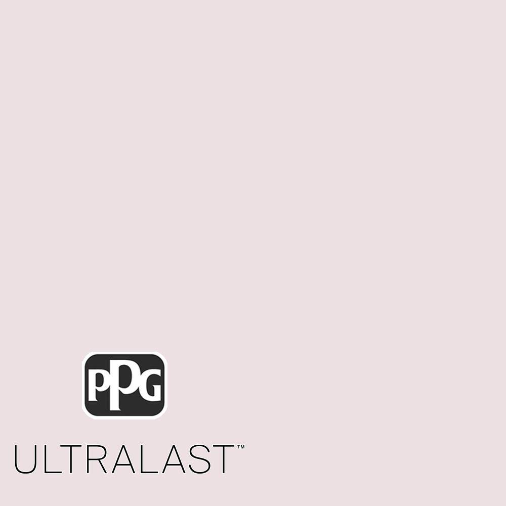 PPG UltraLast 1 gal. #PPG1045-2 Barely Rose Matte Interior Paint and ...