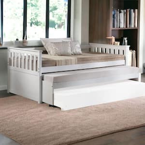 South Shore Gramercy White Particle Board Frame Twin Panel Bed with ...