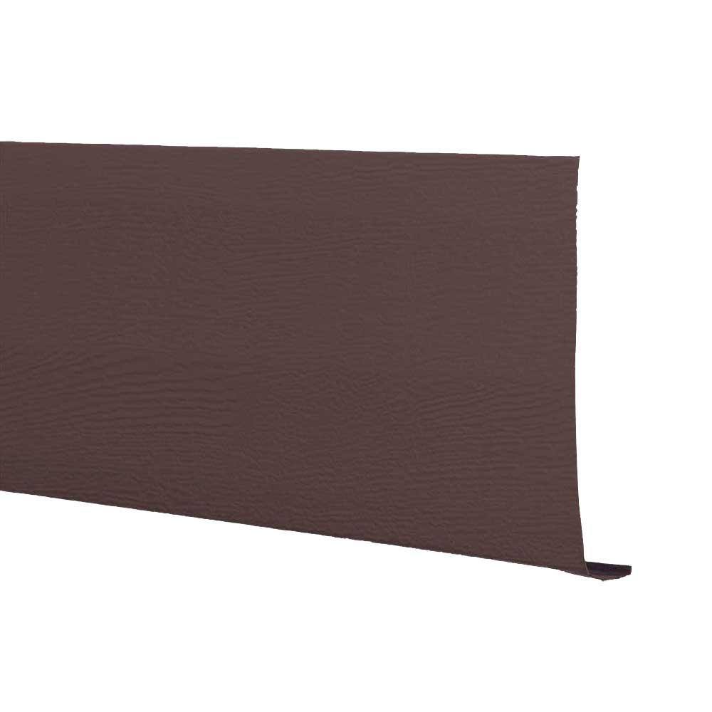 Gibraltar Building Products 6 in. x 12 ft. Royal Brown Aluminum Cedar ...