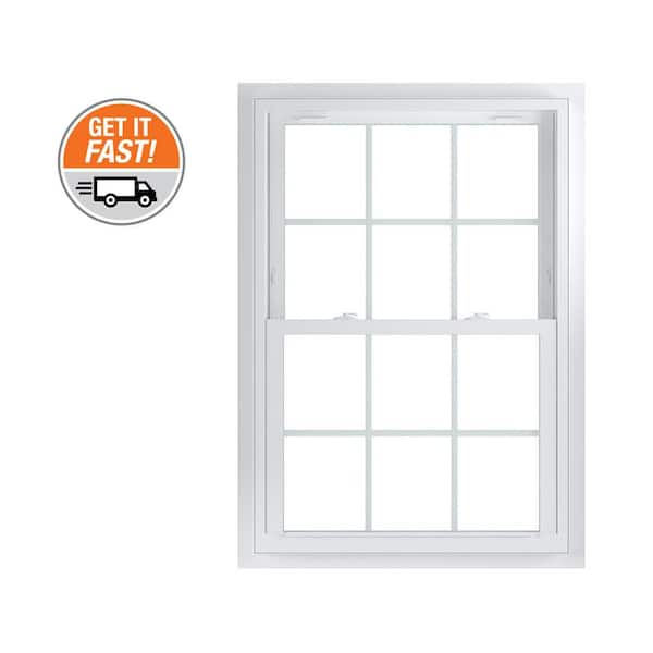 American Craftsman 33.75 in. x 40.75 in. 70 Series White Double Hung ...