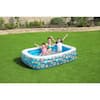 Bestway Family 96 in. x 22 in. Rectangular 60 in. Deep Above Ground ...