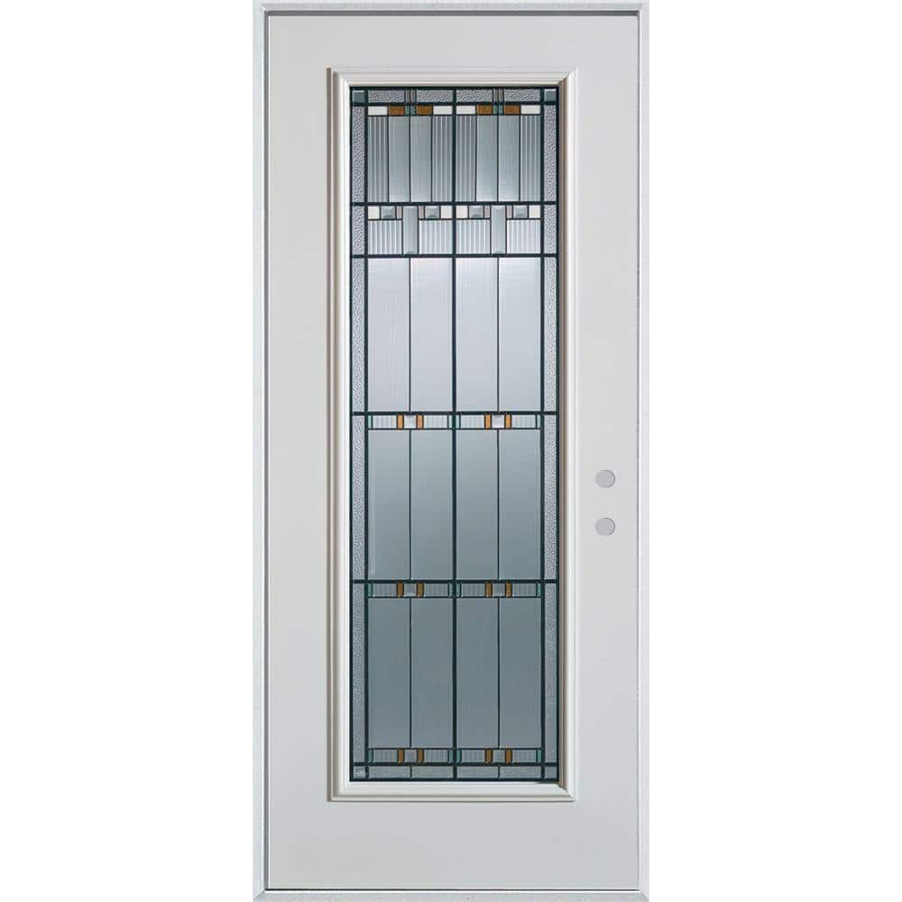 Stanley Doors 32 in. x 80 in. Left-Hand Architectural Full Lite ...