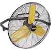 WOCK 24 in. 2 Speeds Heavy-Duty Industrial Wall Mounted Fan in Yellow ...