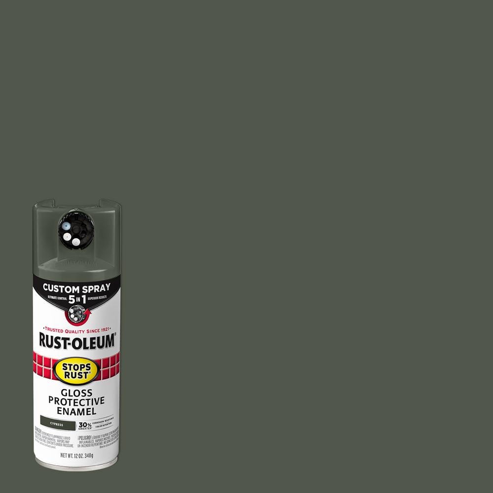 Rust-Oleum Stops Rust 12 oz. Custom Spray 5-in-1 Gloss Cypress Spray ...