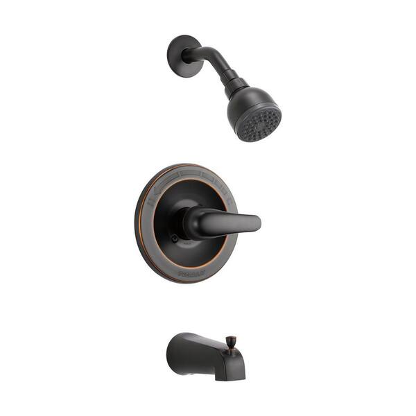 Peerless Single-Handle Tub and Shower Faucet Trim Kit in Oil Rubbed ...