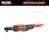 RIDGID 18V Brushless Cordless 3/8 in. Ratchet (Tool Only) R866011B ...