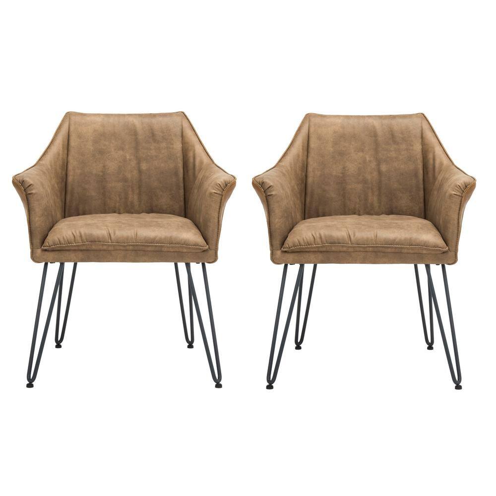 Safavieh Esme Dark Brown Dining Chair Set Of 2 Fox1705a Set2 The