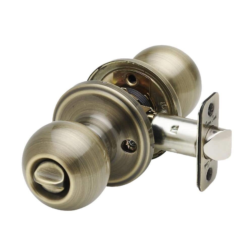 Copper Creek Ball Antique Brass Privacy Bed/Bath Door Knob BK2030AB ...