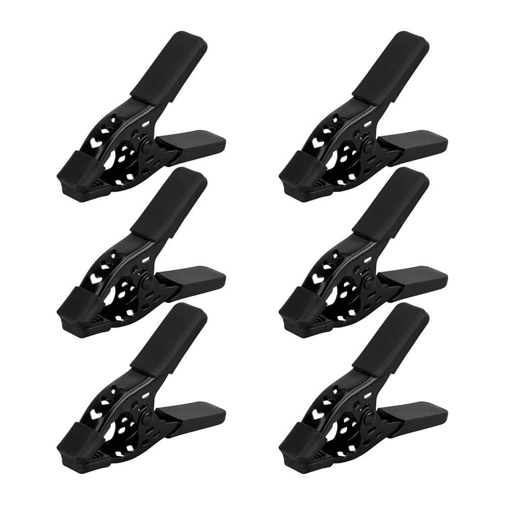 Afoxsos Nickel-Plated Steel Spring Clamps Heavy-Duty Ergonomic Grip 6 ...