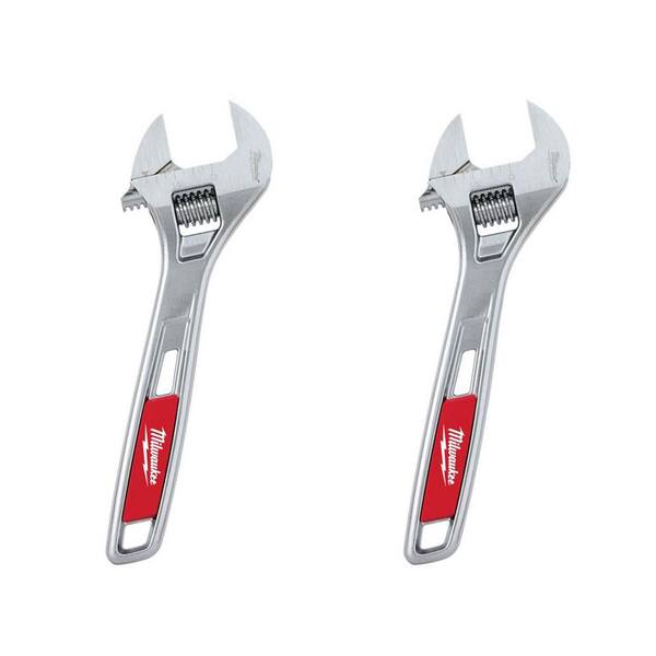 Milwaukee 6 in. Adjustable Wrench Set (2-Pack) 48-22-7406-48-22-7406 ...