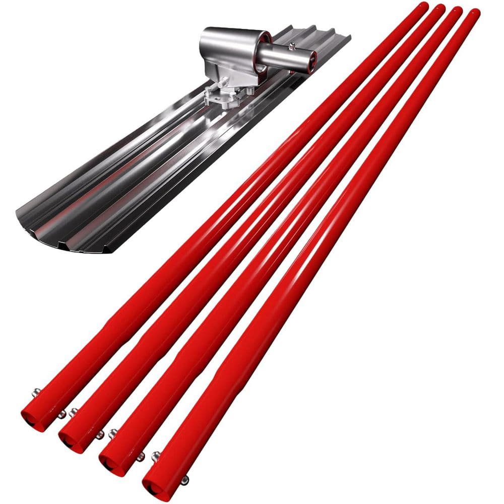 Laybus 48 in. x 8 in. Aluminum Magnesium Alloy Concrete Float with ...