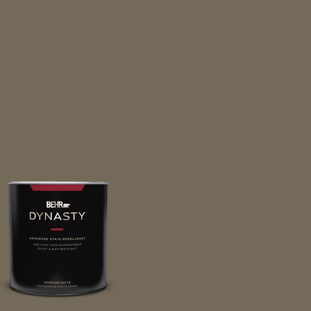 BEHR DYNASTY 1 qt. #720D-6 Toasted Walnut Matte Interior Stain-Blocking ...