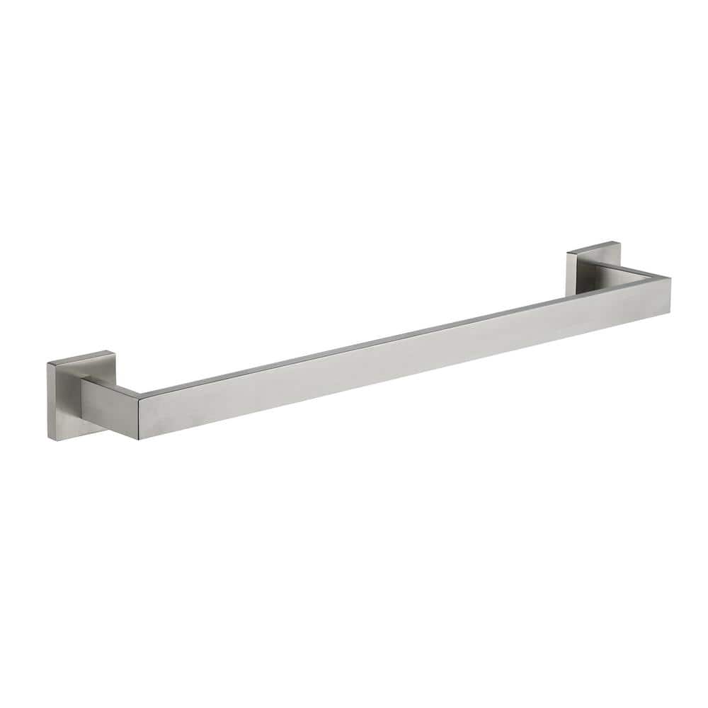 ATKING Bath 24 in. Wall Mounted Towel Bar Square Towel Rack Towel ...