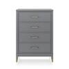 CosmoLiving by Cosmopolitan Westerleigh Graphite Gray 4 Drawer 30 in. W ...