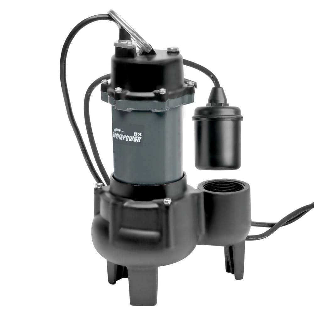 XtremepowerUS 1/2 HP 4861 GPH Cast Iron Submersible Sump Sewage Ejector ...