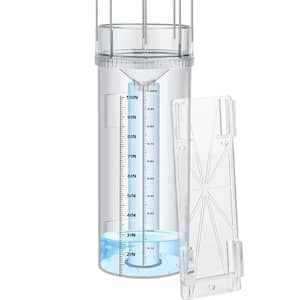 OGETFUUR Rain Gauge Tube, 10 in. Capacity Easy-to-Read Large Rain and ...