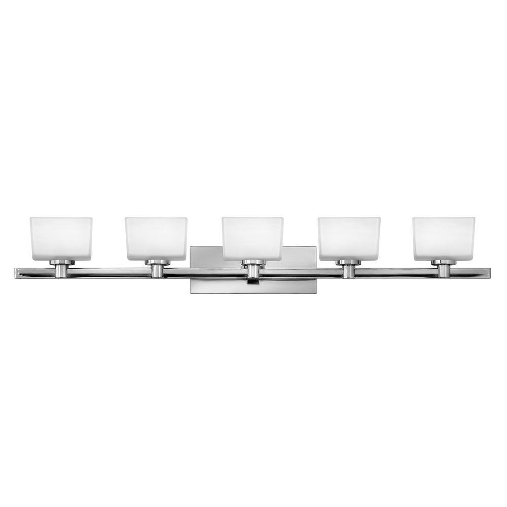 HINKLEY Taylor 45 in. 5-Light Chrome Vanity 5025CM-LED - The Home Depot