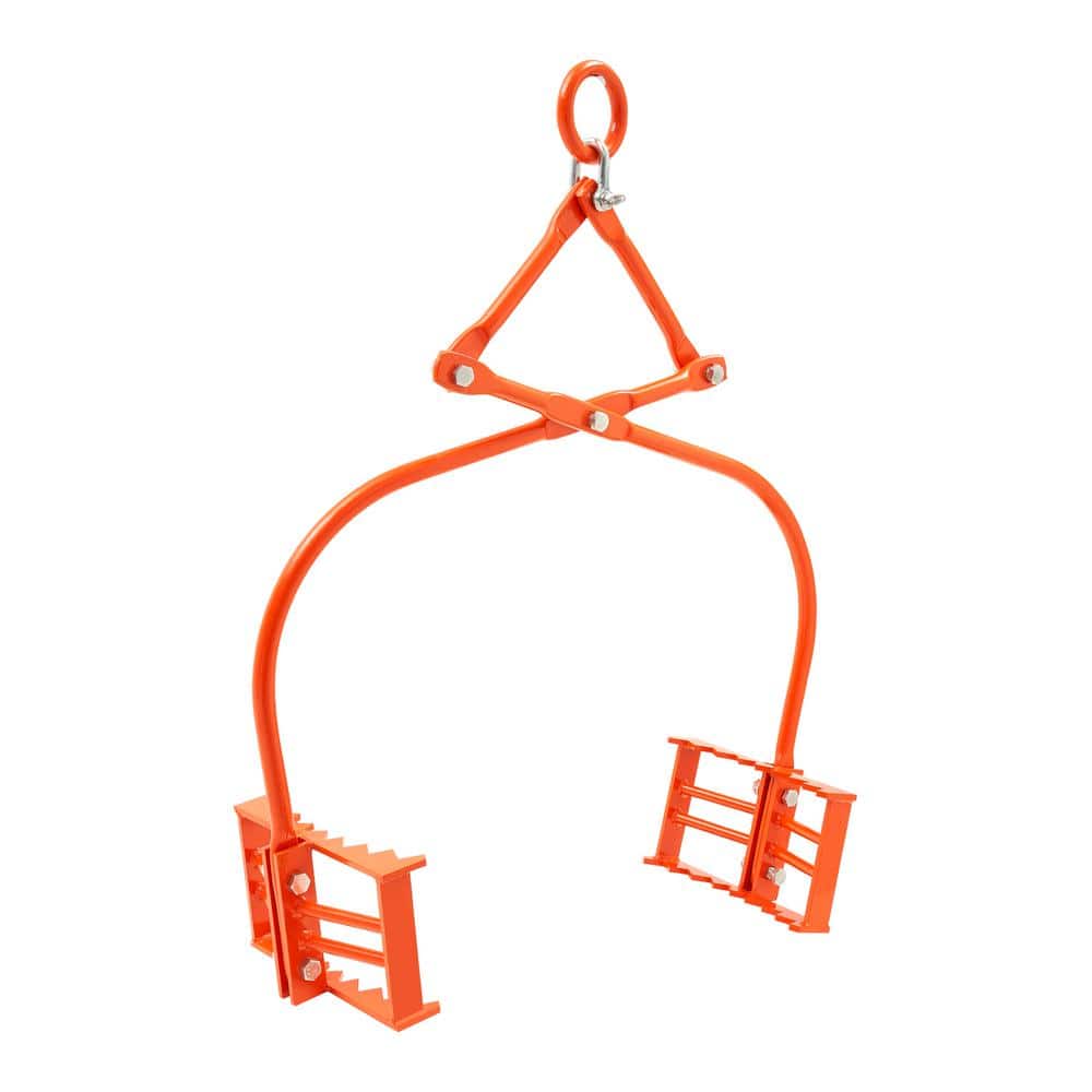 VEVOR 24 in. Stone Lifting Tongs, 2-Claw Rock Tongs, Heavy Duty Steel ...