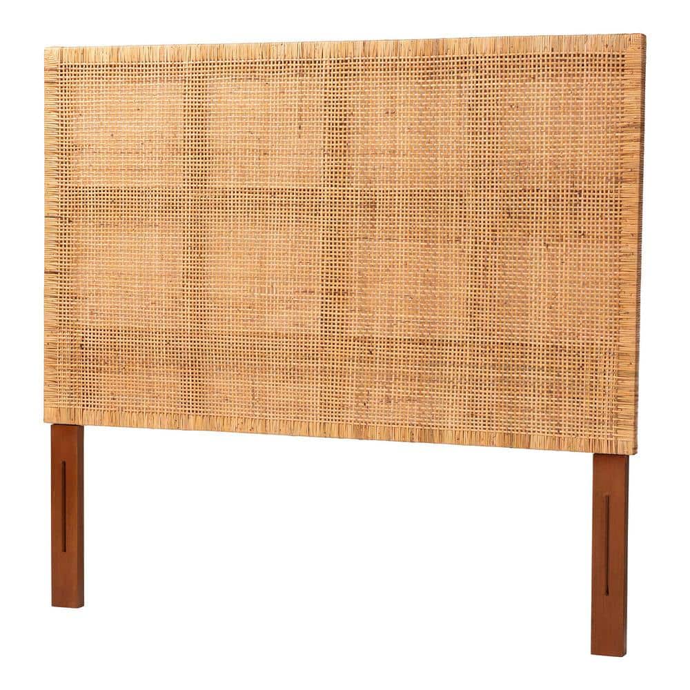 bali & pari Lesia Honey Brown Rattan Queen Standalone Headboard 251 ...