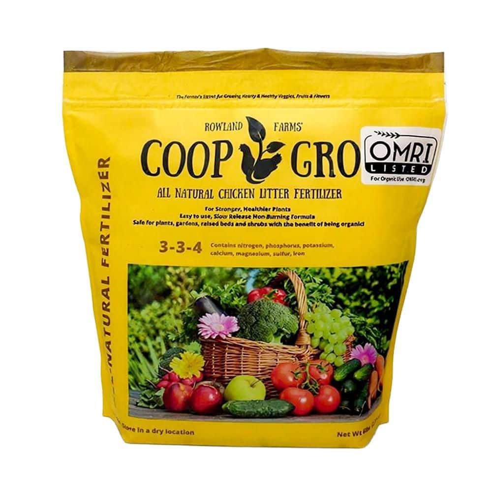COOP GRO ROWLAND FARMS ALL NATURAL CHICKEN LITTER FERTILIZER Coop Gro-3-3-4 Organic, Pelletized ...