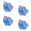 HDX Interchangeable Microfiber Looped Cloth Wet Mop Head (4-Count ...