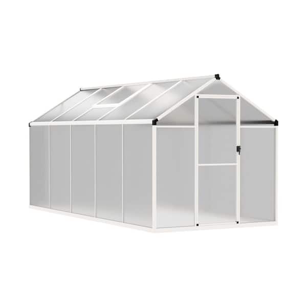 VEIKOUS 6 ft. W x 12 ft. D Polycarbonate Walk-in Greenhouse for ...
