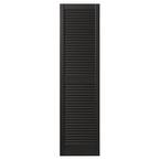 Ply Gem 15 in. x 35 in. Open Louvered Polypropylene Shutters Pair in ...