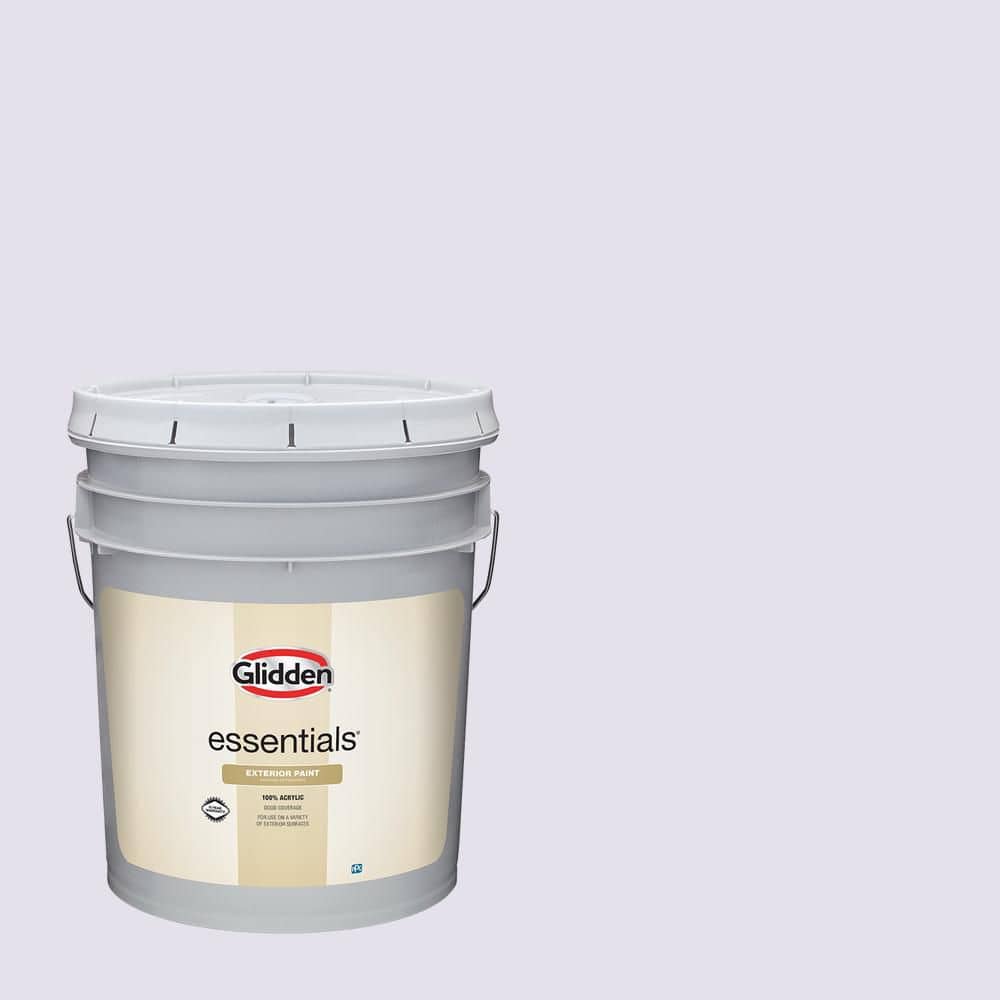 Glidden Essentials 5 gal. Guardian Angel PPG1247-2 Flat Exterior Paint ...