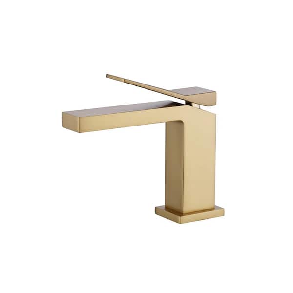 Single Handle Single Hole Brass Bathroom Sink Faucet Rust and Corrosion ...