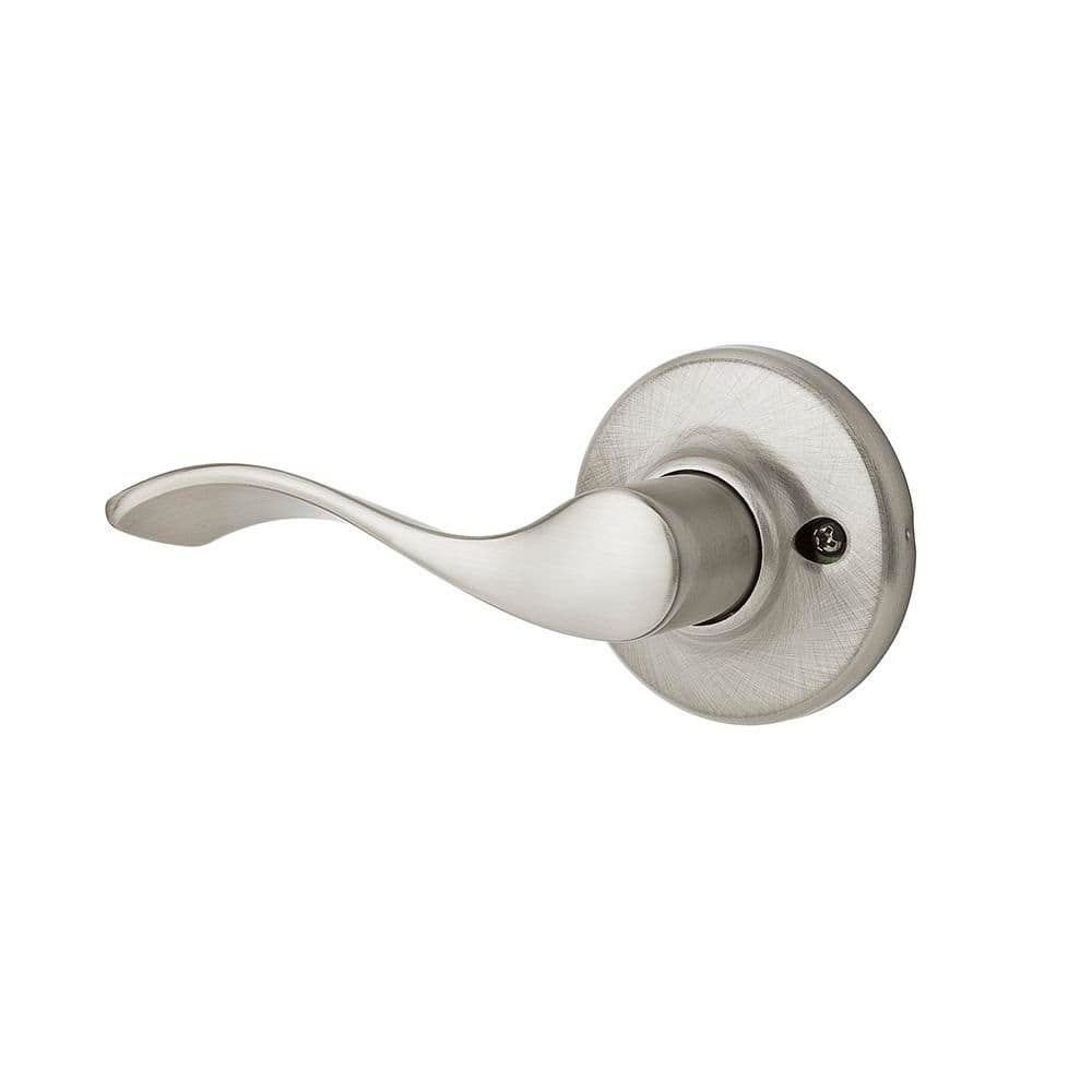 Kwikset Balboa Satin Nickel Left-Handed Half-Dummy Door Handle ...