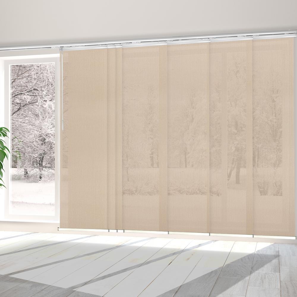 EMOH Sienna Mesh 110 in.- 153 in. W x 116 in. L Adjustable 7-Panel ...