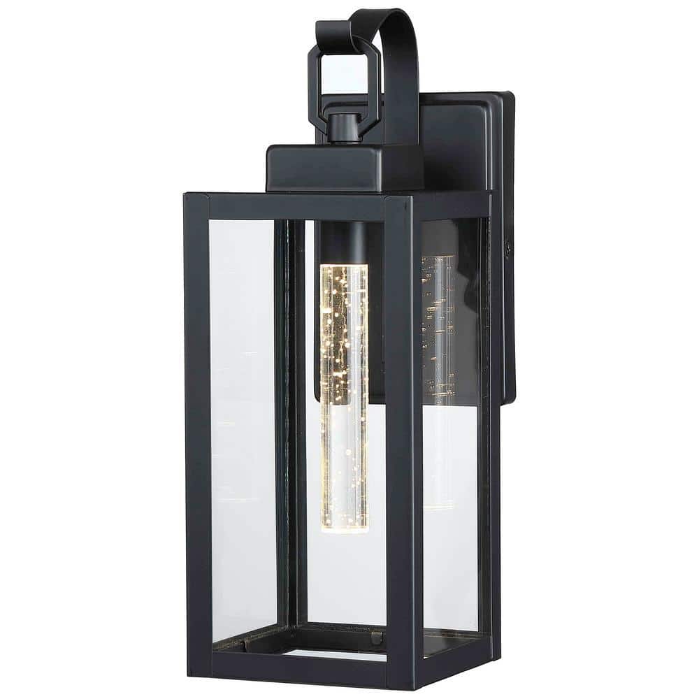 Pia Ricco 1-Light Black Wall Outdoor 7-Watt LED Outdoor Wall Light (E26 ... Pia Ricco 1-Light Black Wall Outdoor 7-Watt LED Outdoor Wall Light (E26 ...