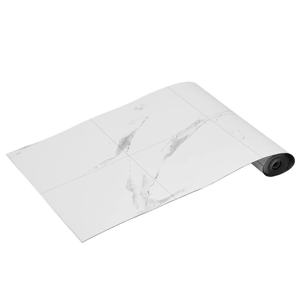 SKYSHALO Peel and Stick Vinyl Flooring Tiles 12 MIL 390" x 23.6" 64 sq ...