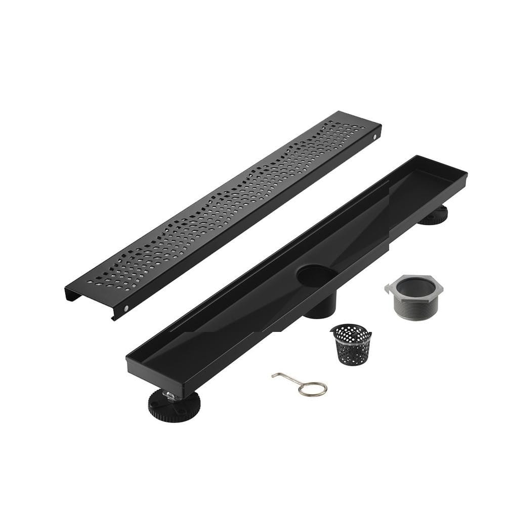 Elegante Drain Collection 36 in. Linear Stainless Steel Shower Drain ...