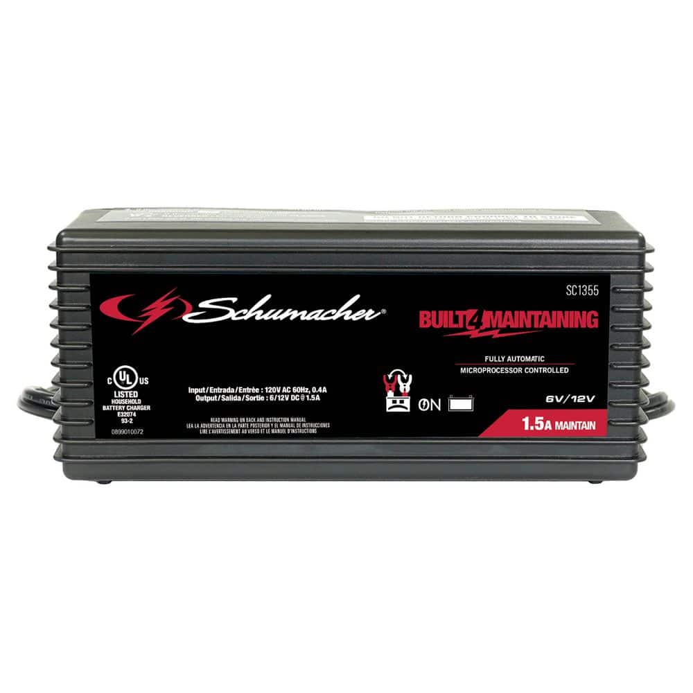 Schumacher Electric Automotive 6 Volt and 12 Volt 1.5 Amp Fully ...
